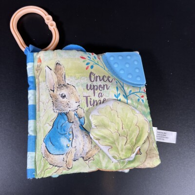 Peter Rabbit Bunny Soft Baby Book 'Once Upon a Time' Crinkle Teether | eBay