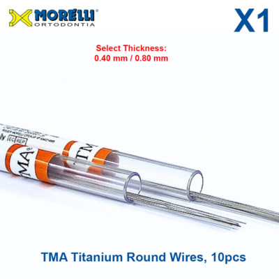 Dental Orthodontic Morelli TMA Titanium Round Stick Wires Upper Jaw ...