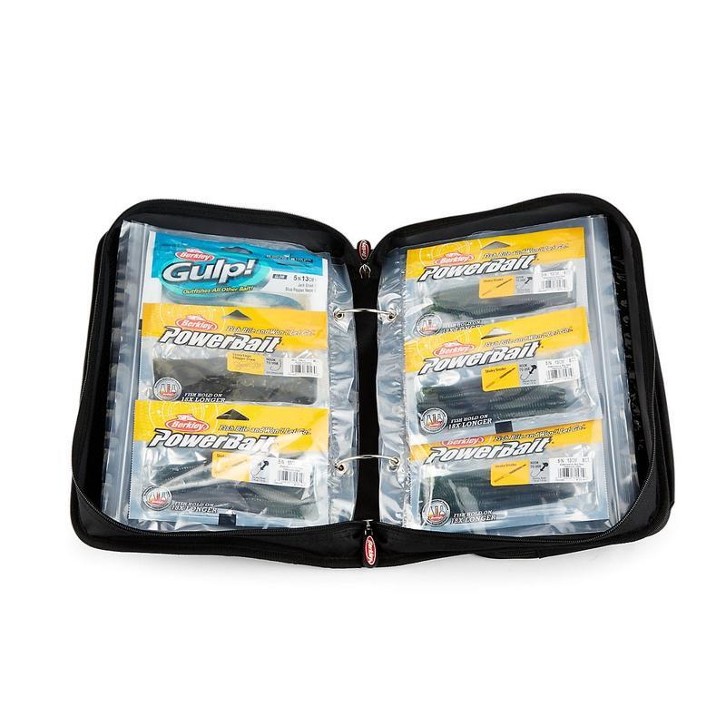 Soft Bait Binder Organizer Stores 42 Bags Fishing Tackle Heavy Duty ...