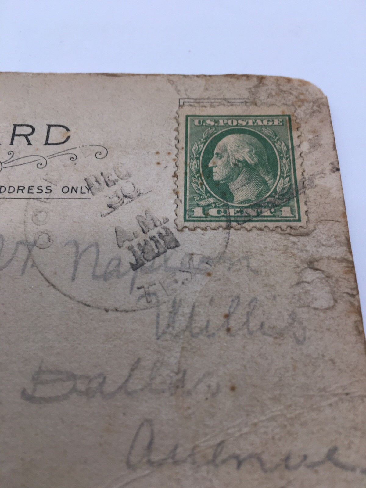 Vintage Rare ( 1 Cent 1 ) U. S. George Washington Postage Stamp Post ...