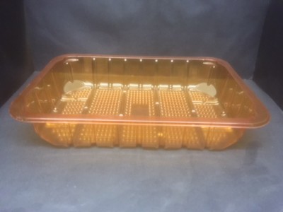 180 x PlasticTray D13-45 Orange Tint Unpadded RPET/PE Trays (2116 ...