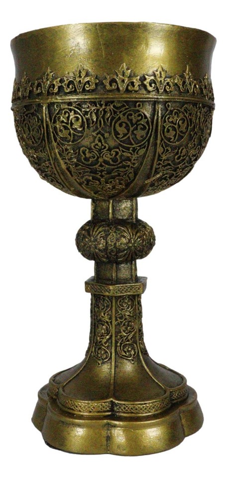 Ebros Merlin's Holy Grail The Golden Cup Of Life Chalice Ceremonial Cup ...