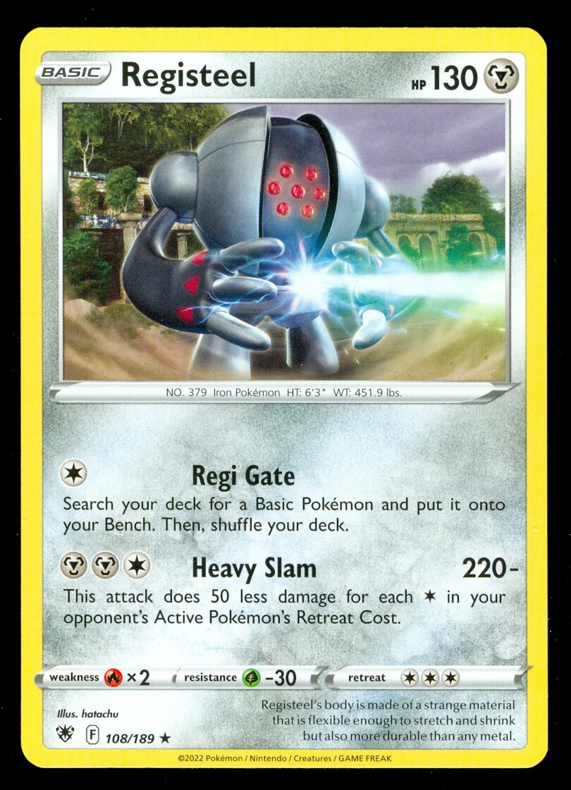 Registeel Pokemon Card