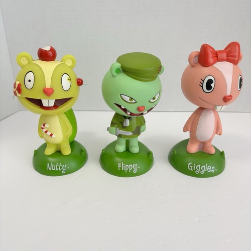 Happy Tree Friends 2007 Toy Wacky Wobbler BobbleHead 6" Giggles Flippy ...