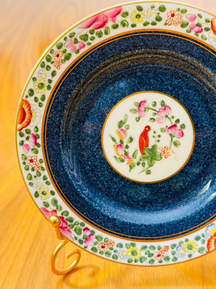 Antique Royal Worcester “Old Worcester Parrot” – Set of 9 Side Plates ...