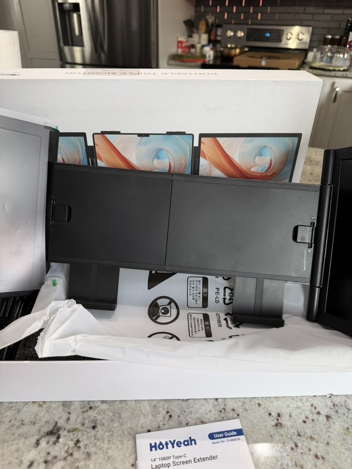 Laptop Screen Extender, 14'' FHD 1080P IPS Portable Monitor for Laptop ...