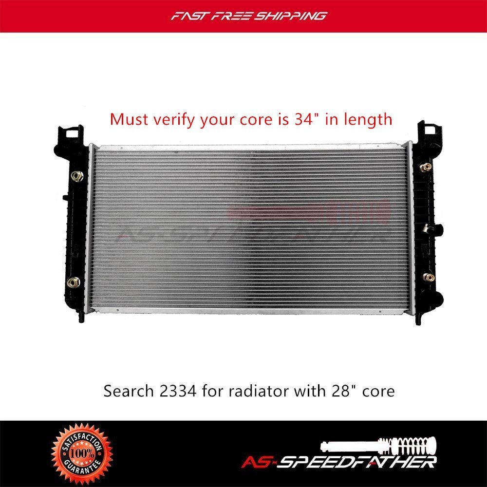 Fits CU2370 Brand New Replacement Aluminum Radiator 1 Row with Warranty ...