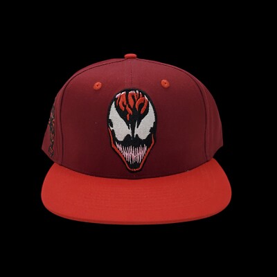 Marvel CARNAGE Blockhead Style Snapback- Custom Modern Cap (Spiderman ...