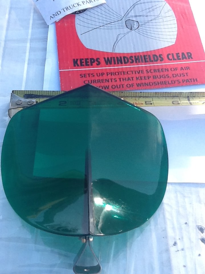 NEW VINTAGE STYLE GREEN WINDSHIELD BUG DEFLECTOR ! | eBay