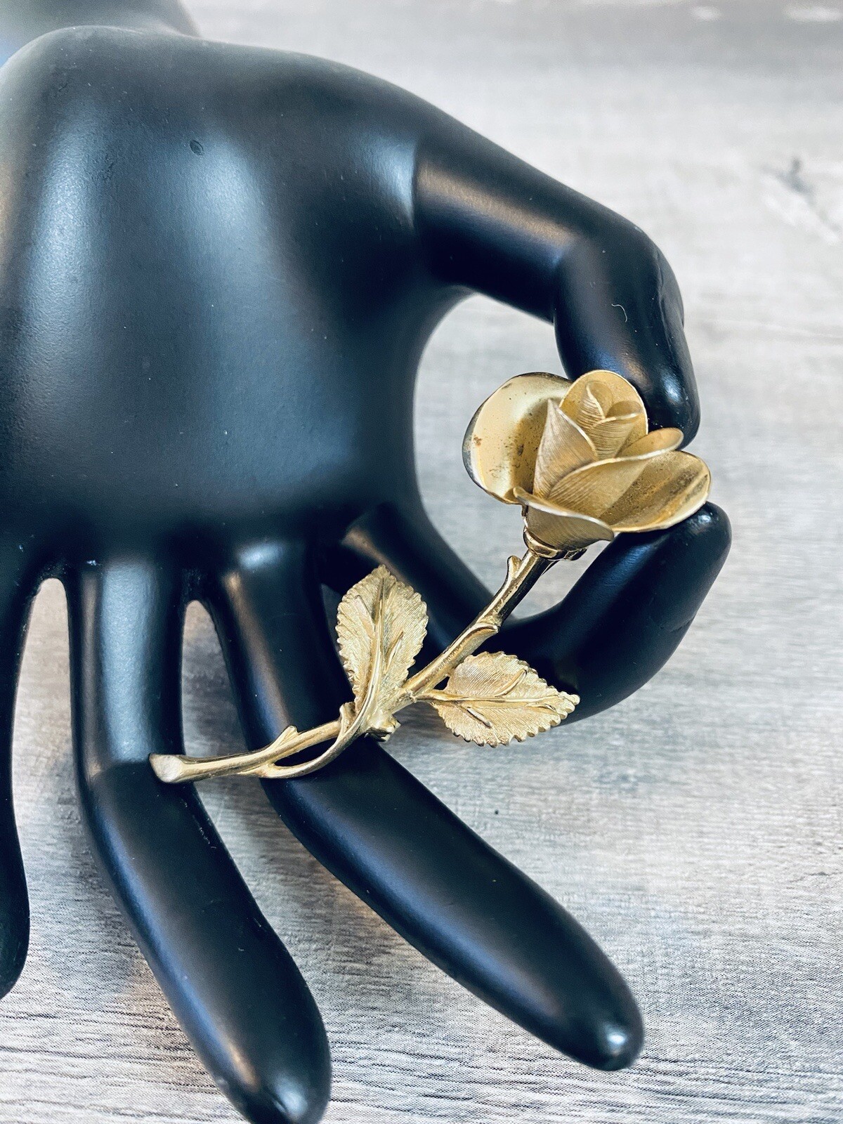 Signed Vintage Pastelli Rose Flower Brooch Pin Mother… - Gem