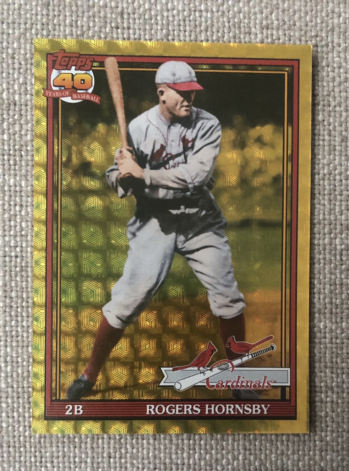 2021 Topps Archives - 1991 Topps FoilFractor #193 Rogers Hornsby /1 for ...
