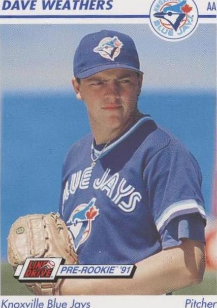 1991 Line Drive Pre-Rookie - AA Dave Weathers #371 (RC) for sale online ...