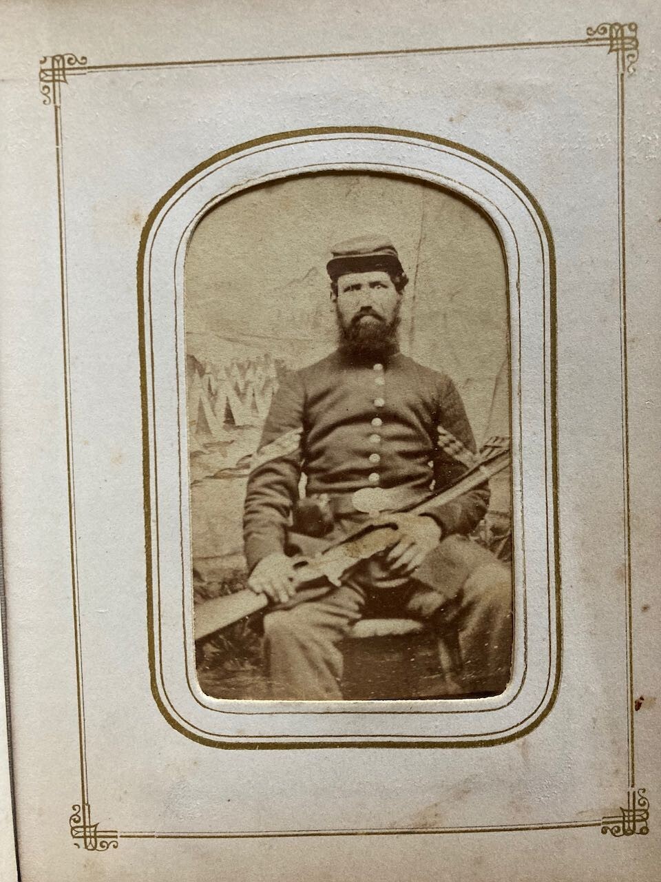 preserved Civil War album 50 CDVs Philadelphia family 4 soldiers ...