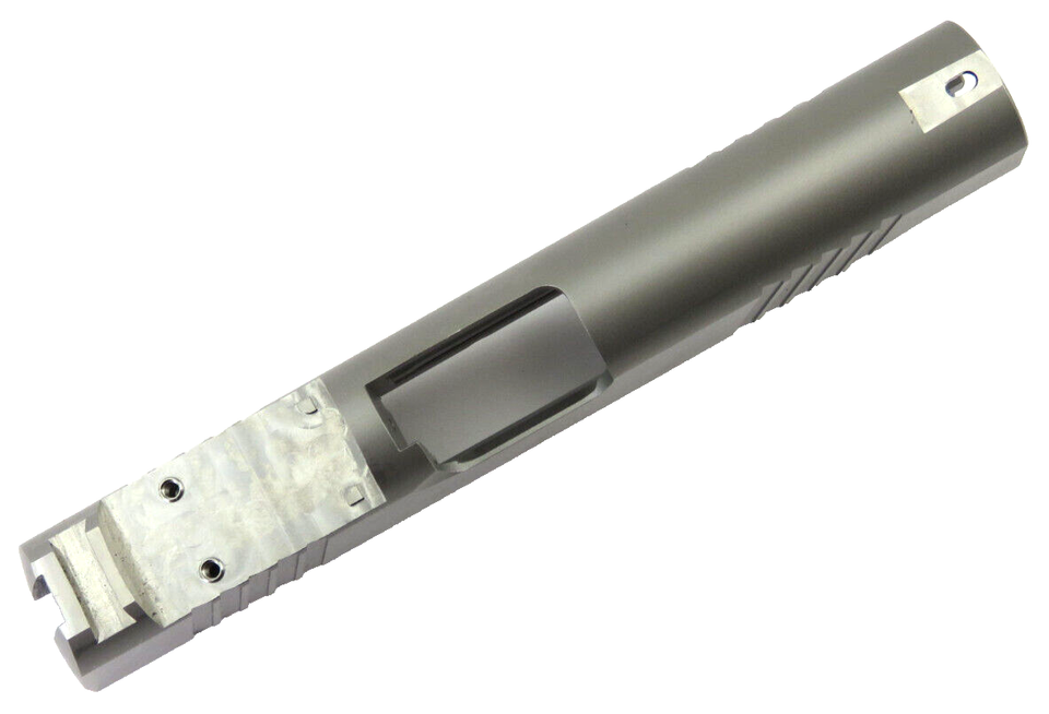 1911 .45 ACP 45 Auto Commander 4.25" Stainless BULL Slide RMSc Optic ...