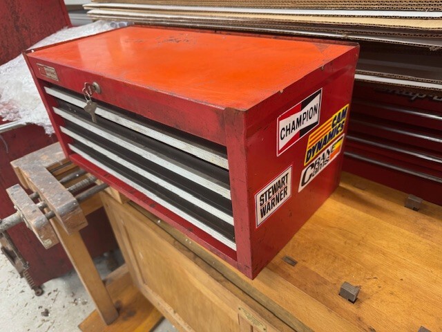 Vintage Sears Craftsman 4 Drawer Intermediate Middle Tool Box Toolbox ...