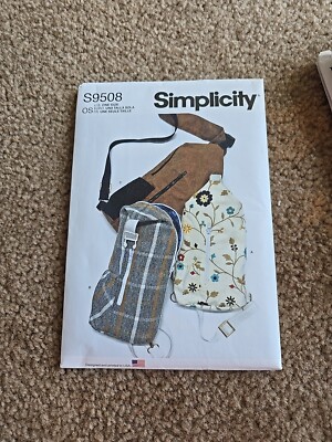 Simplicity Sewing Pattern Sling Bags in Two Sizes - S9508 | eBay