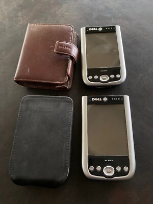 Dell Axim X50 Pocket PC PDA with Case. LOT of 2 Untested | eBay