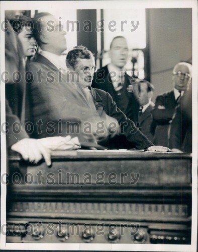 1937 Joseph Gedeon in Court Father of Veronica NYC Murder Victim Press ...