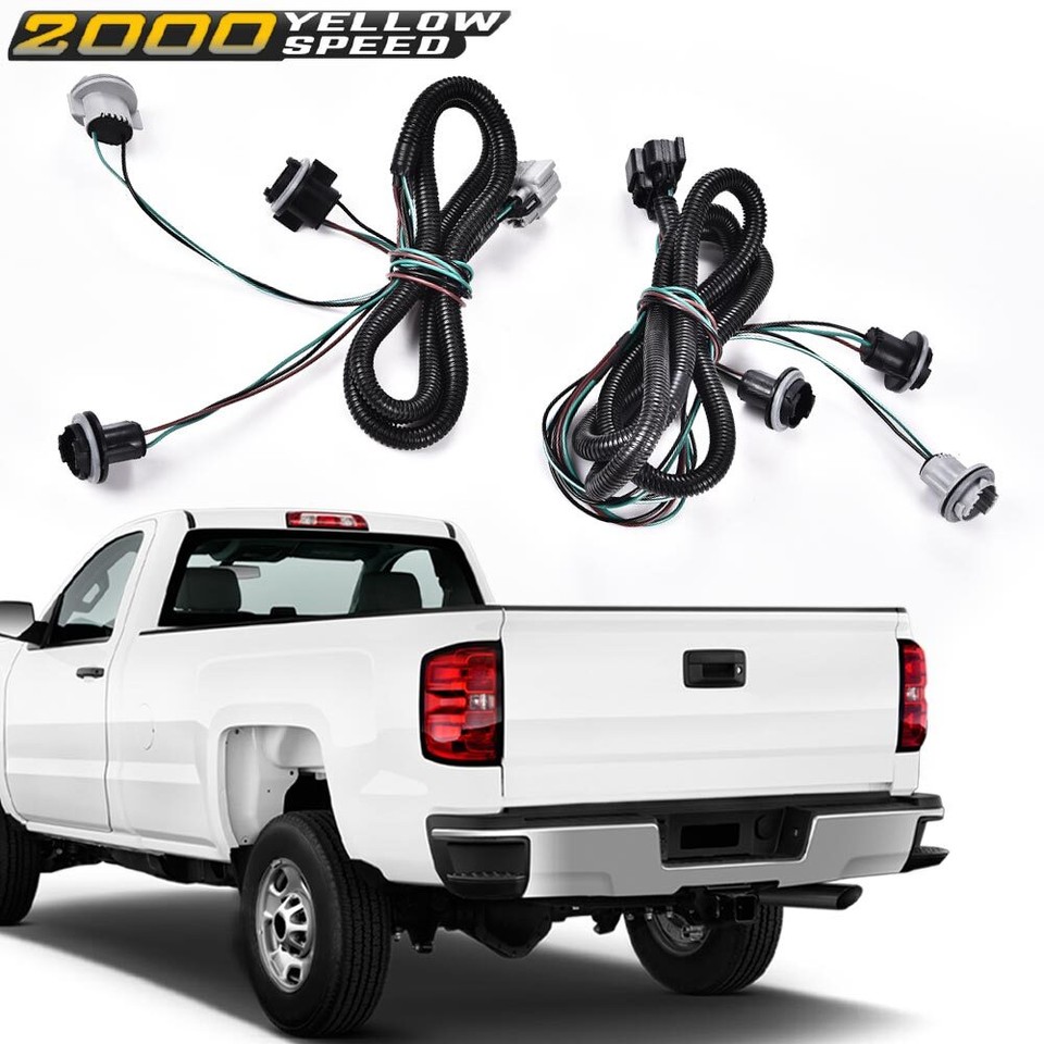 Fit For 07-14 Chevy Silverado Pickup Truck Tail Light Lamp Wiring ...