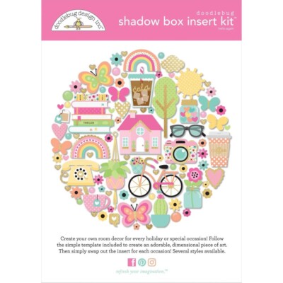 Doodlebug ~ SHADOW BOX INSERT KIT ~ Hello Again | eBay
