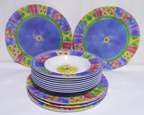 Precido The Sweet Shoppe Sango Melamine Dinner Plates and Soup Bowls ...