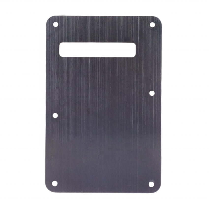 BRUSHED ANODIZED ALUMINUM Pickguard for Strat® SSS USA MIM with back ...