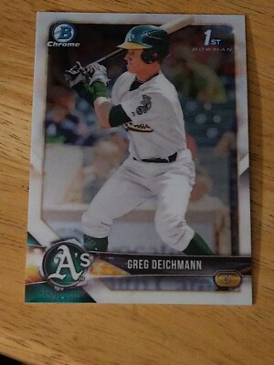 2018 Bowman Chrome #BCP45 GREG DEICHMANN Chicago Cubs 1ST Rookie Card ...