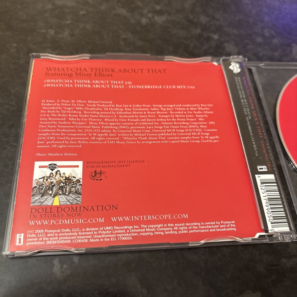 Pussycat Dolls - Whatcha Think About That - 2 Track CD Single 2009 ...