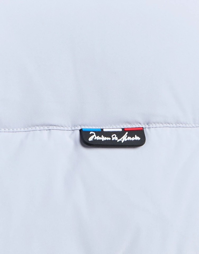 Mercier Paris Badge Logo Detachable Puffer Jacket Light Grey UK. XS ...