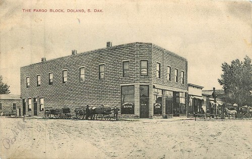 South Dakota, SD, Doland, The Fargo Block 1910 Postcard | eBay