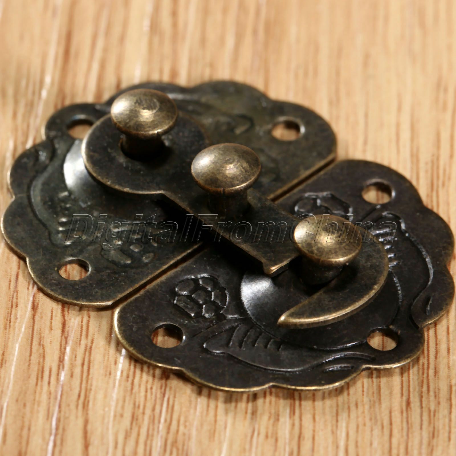 1/5Pcs Antique Bronze Lock Clasp Jewelry Box Case Chest Decorative ...