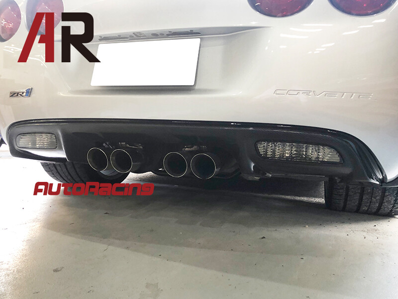Real Carbon Fiber Rear Diffuser For 2005-2013 Chevrolet Corvette C6 Z06 ...