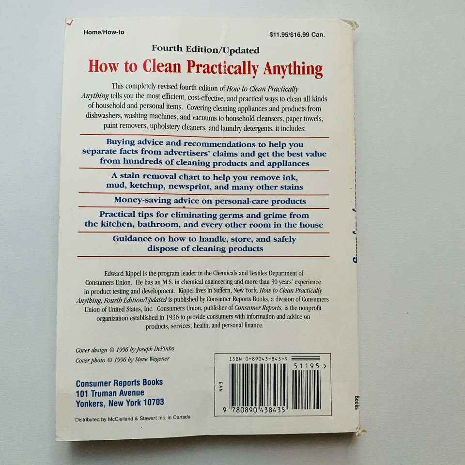 How to Clean Practically Anything by The Editors of Consumer Reports ...