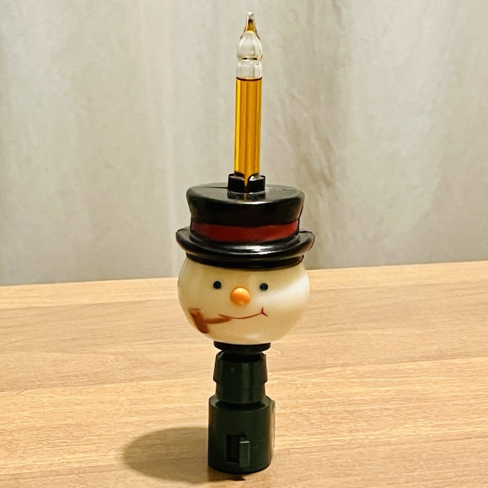 Vintage Snowman Lamp Night Light Christmas Decor Plug In Night Light | eBay