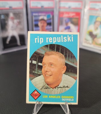 1959 Topps Baseball #195 Rip Repulski Los Angeles Dodgers EX | eBay