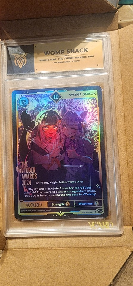 GamerSupps Vcard TCG Womp Snack Holographic 10 full art Slab Shylily ...