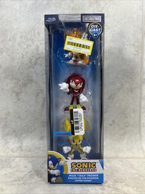 Sonic Metalfig 3 Pack Super Sonic Tails & Knuckles 2.5” Figures Die ...