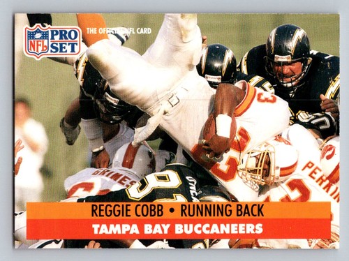 1991 Pro Set Reggie Cobb #308 Tampa Bay Buccaneers | eBay