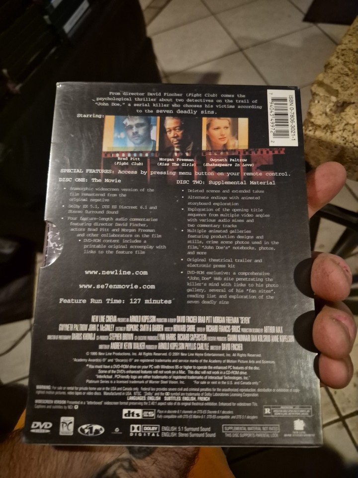Seven (DVD, 1995) Super Rare Sealed 794043499722| eBay