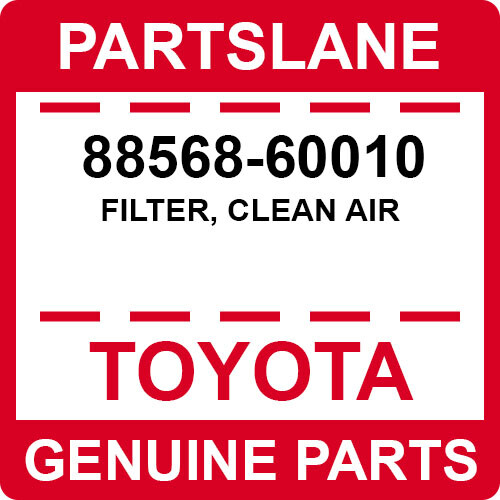 88568-60010 Toyota OEM Genuine FILTER, CLEAN AIR | eBay