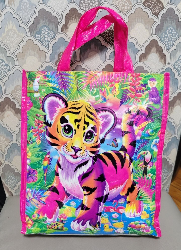 RARE! Lisa Frank Tiger Jungle Reusable Tote Bag - Gem