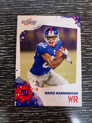2010 Score Football Card #195 Mario Manningham 2A | eBay