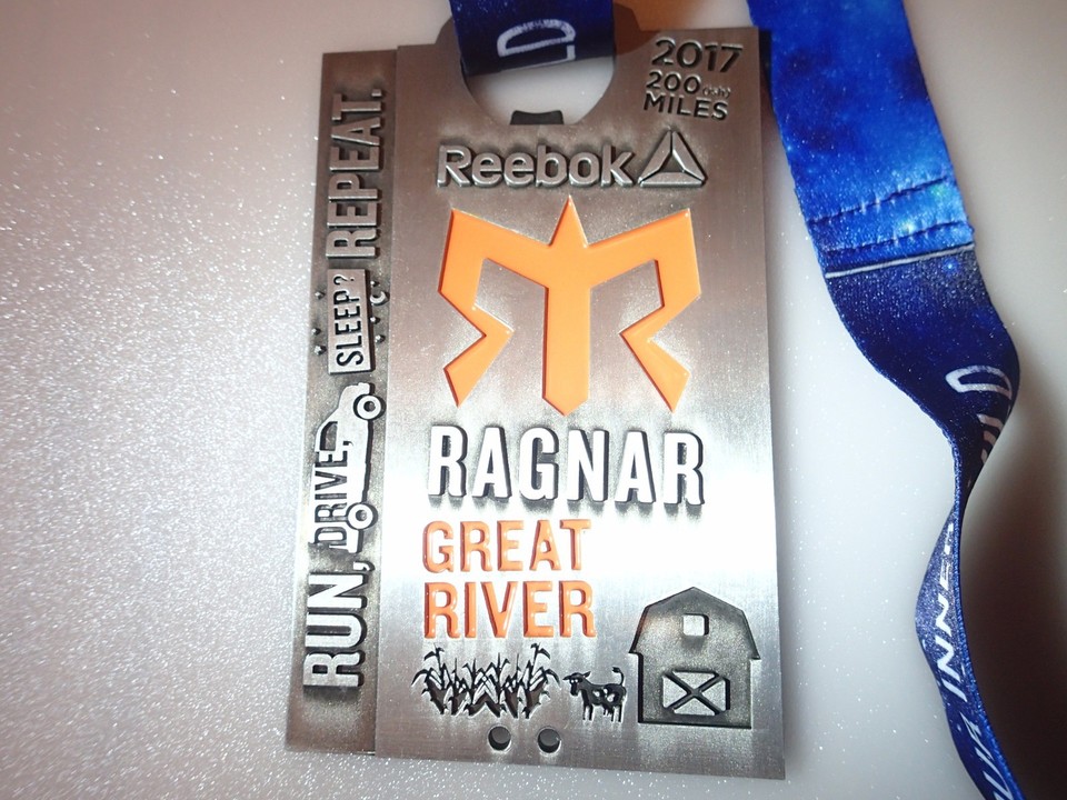 NEW Reebok 2017 Ragnar medal great river run drive sleep repeat | eBay