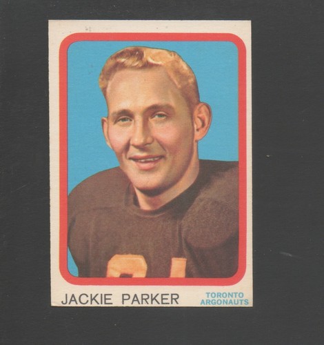 1963 Topps Canadian Football Card #68 Jackie Parker-Toronto Argonauts ...