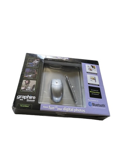 Wacom Graphire Wireless Bluetooth 6x8 Tablet Mouse Digitizer(* And Pen ...