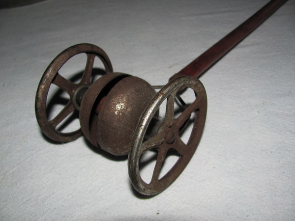 Early 1800 Victorian Bell Pull Toy, Iron? Wheels,Original Wood Red ...