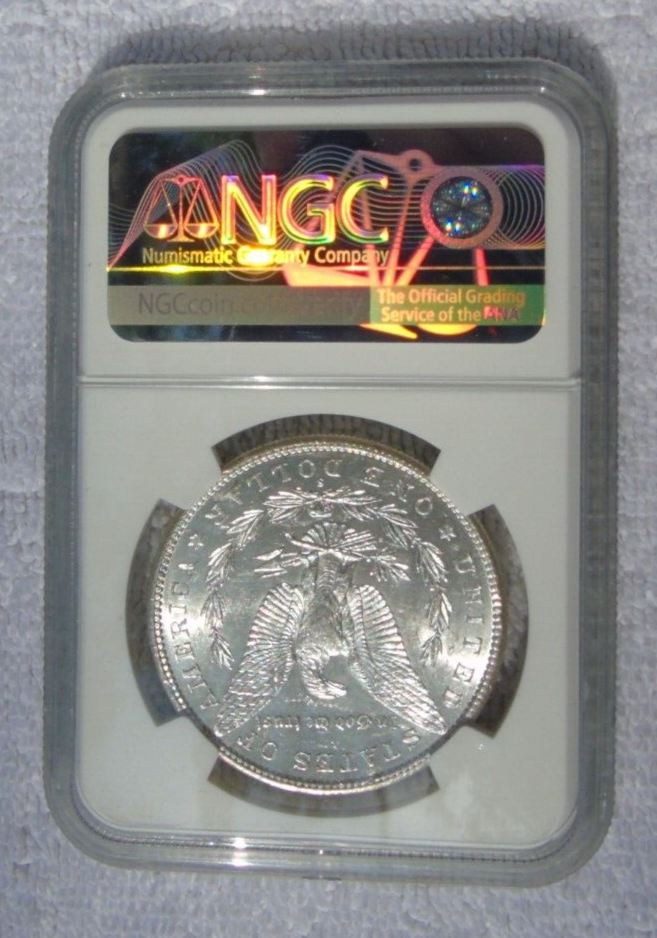 1884-S Morgan $1 NGC Certified MS60 MS Graded San Francisco Silver ...
