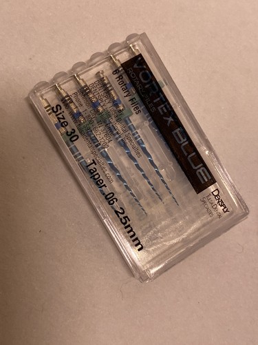 Dentsply Vortex Blue Rotary Files Dental 6 Files - Size 30 Taper .06 ...