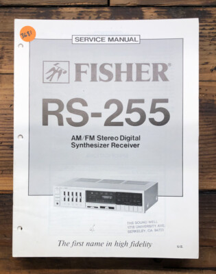 Fisher RS-255 Receiver Service Manual *Original* | eBay