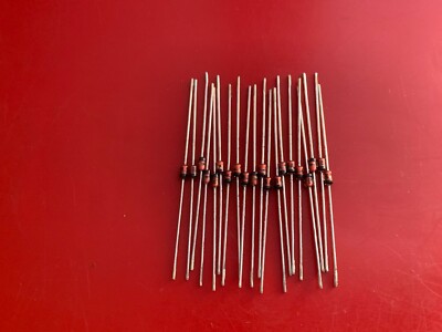 20x 1N4736A VISHAY SEMICONDUCTOR DIODE ZENER 1300MW 6.8V DO41 IN4736A ...